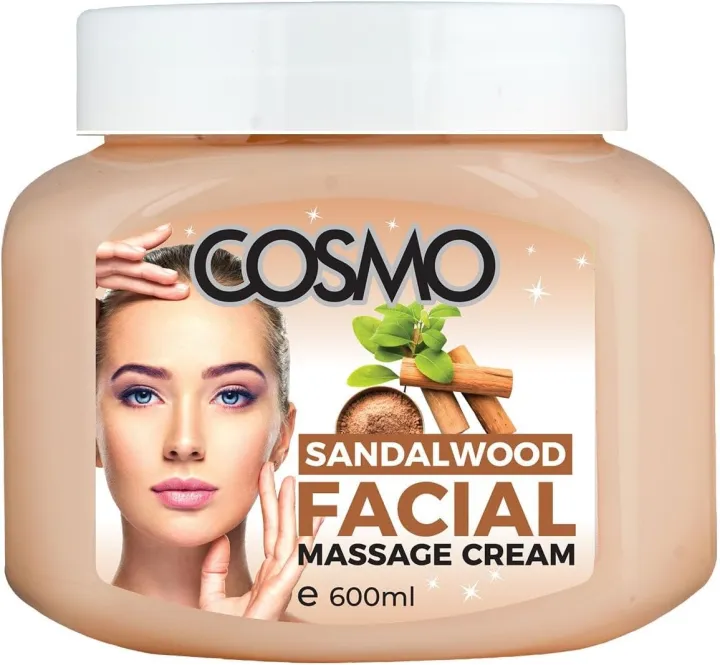 CD COSMO DESIGNS Sandalwood Facial Massage Cream 600ml, Provides Deep ...