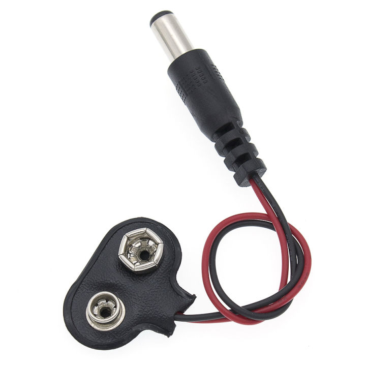 【Huaxiacuye8718】Experimental 9V Battery Snap Power Cable to DC 9V Clip ...