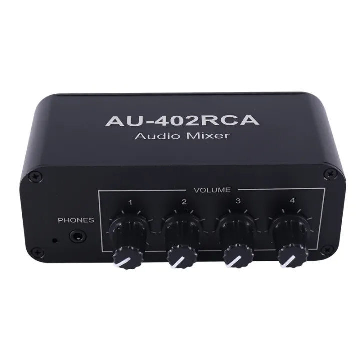 Multi-Source RCA Mixer Stereo Audio Reverberator 4 Input 2 Output Audio ...