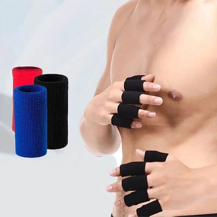 【NEW】 10Pcs/Pack Stretchy Sports Finger Sleeves Arthritis Support ...