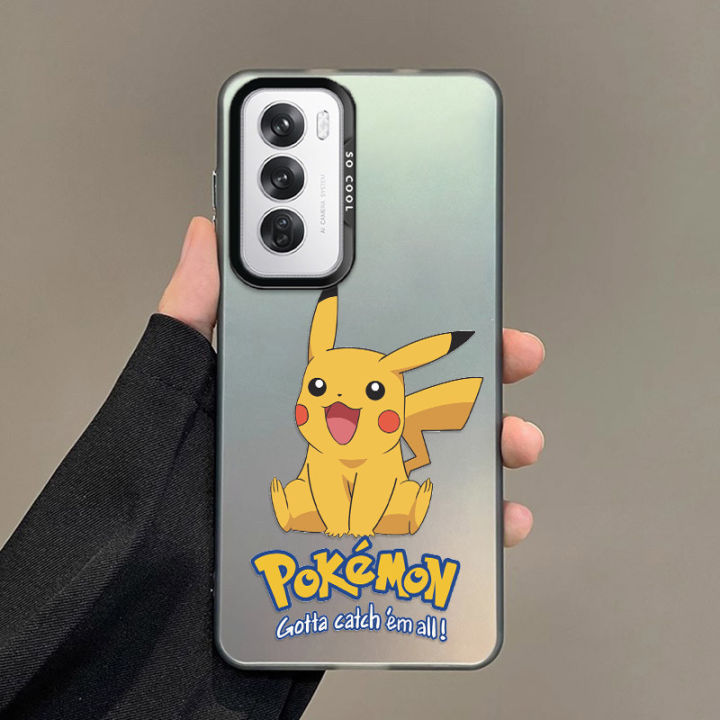 realme 14x 5G Lovely Pokemon Colored Silver Case Cartoon Cover Hard ...