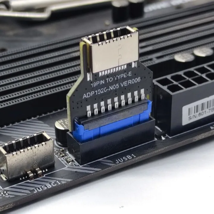 Type E Usb3.1 Front Panel Socket Usb 3.0 19 Pin To Type-E 20pin Header ...