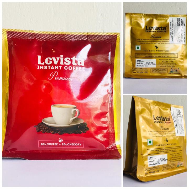 Levista Premium Instant Coffee 50g pouch | Daraz.lk