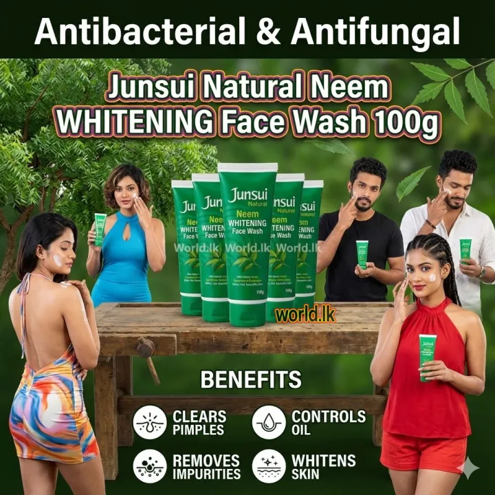 Junsui Natural Neem Face Wash Anti-bacterial & Anti-fungal - Germs Jnfw ...