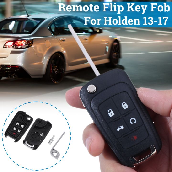 5 Buttons Remote Key Fob Case Flip Key Shell Replacement For Holden ...
