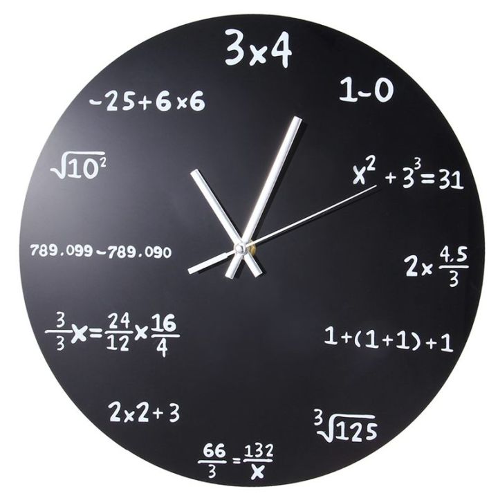【Special offer】【Special offer】Wall Clock Acrylic Mathematical Formula ...