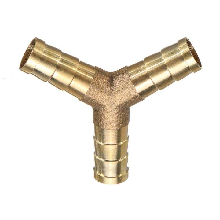 Pagoda Adapter Brass Barb Y Shape 3 Ways Pipes Fitting 10mm Pneumatic ...