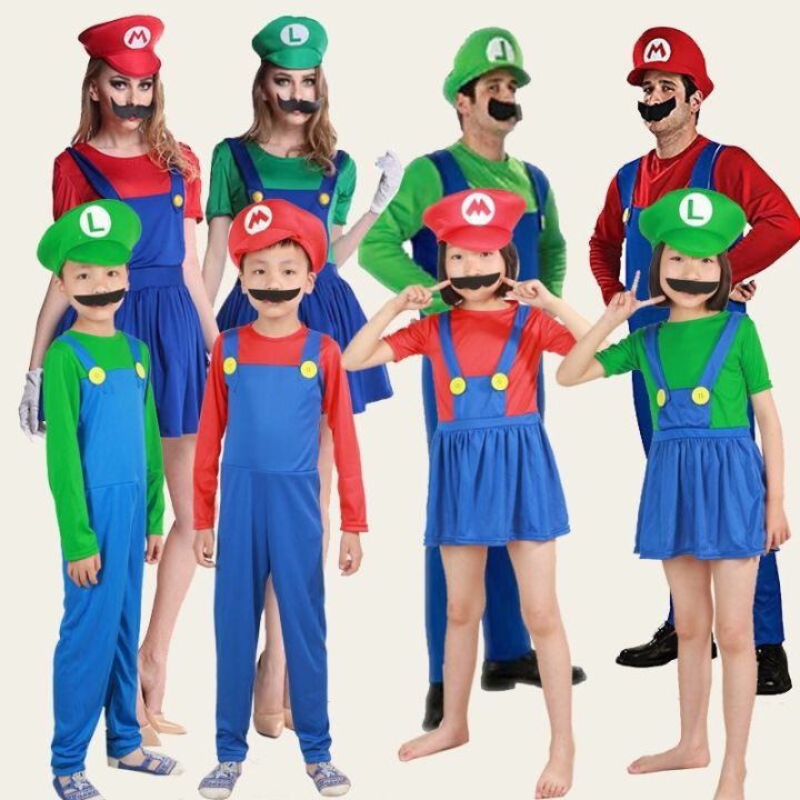 Halloween Mario Cosplay Children's Clothes Super Mario Animation ...