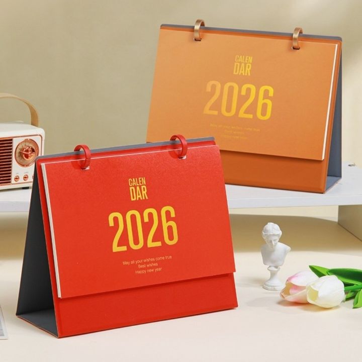 Date Planner Chinese Style 2026 Desk Calendar Month Date Display Solid ...