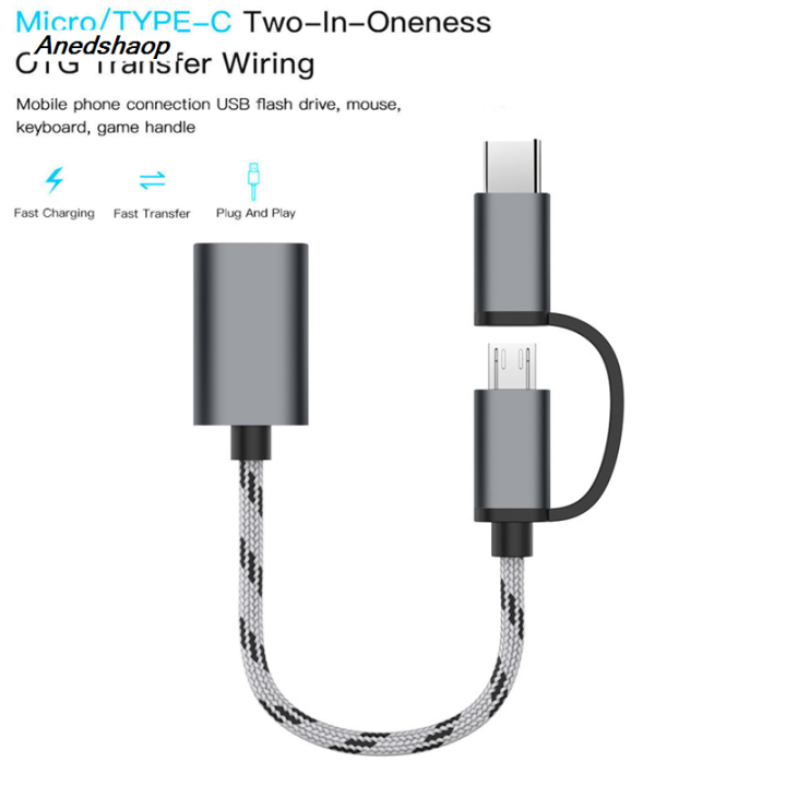 Anedshaop Pin Phone Adapter MicroType-C Adapter Cable 0 OTG USB 3.2 in ...