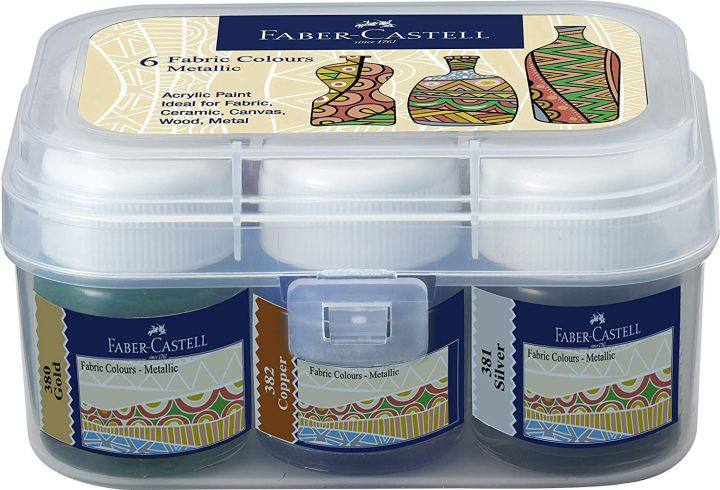 Faber Castell Acrylic Colors Set Of 6 | Daraz.lk