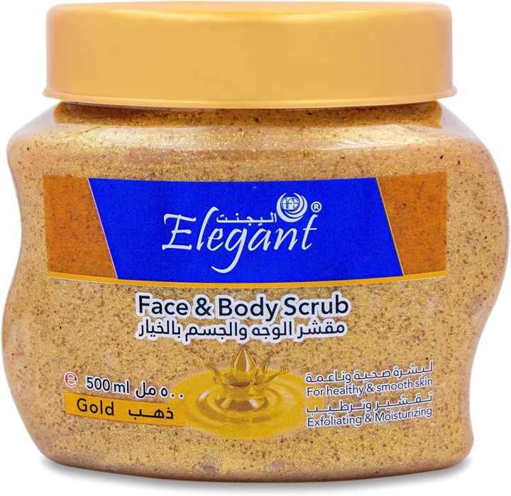 Elegant Glorious Gold FACE & BODY SCRUB | 500 ML | Deep Cleaning ...