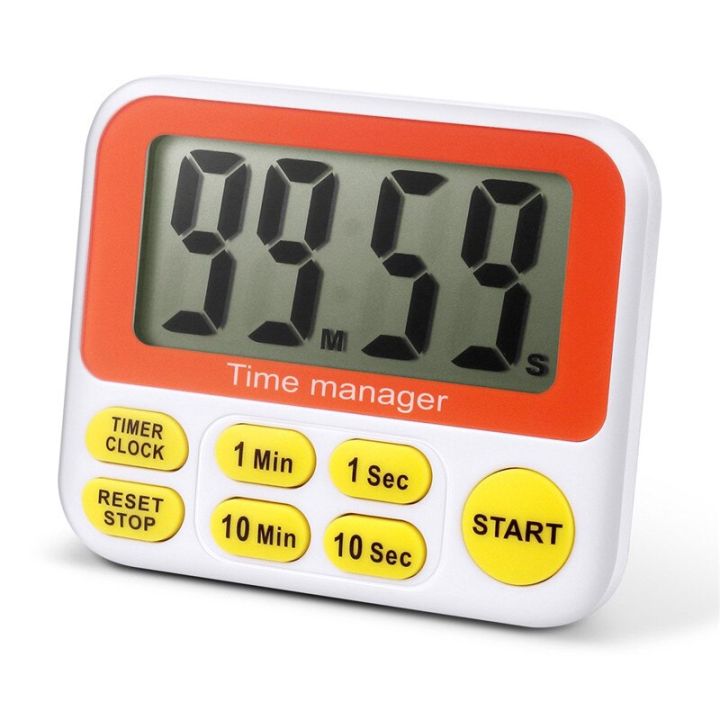 Digital Kitchen Timer Magnetic Kitchen Timer Large LCD Display Screen Cooking Timer Clock Timer ...