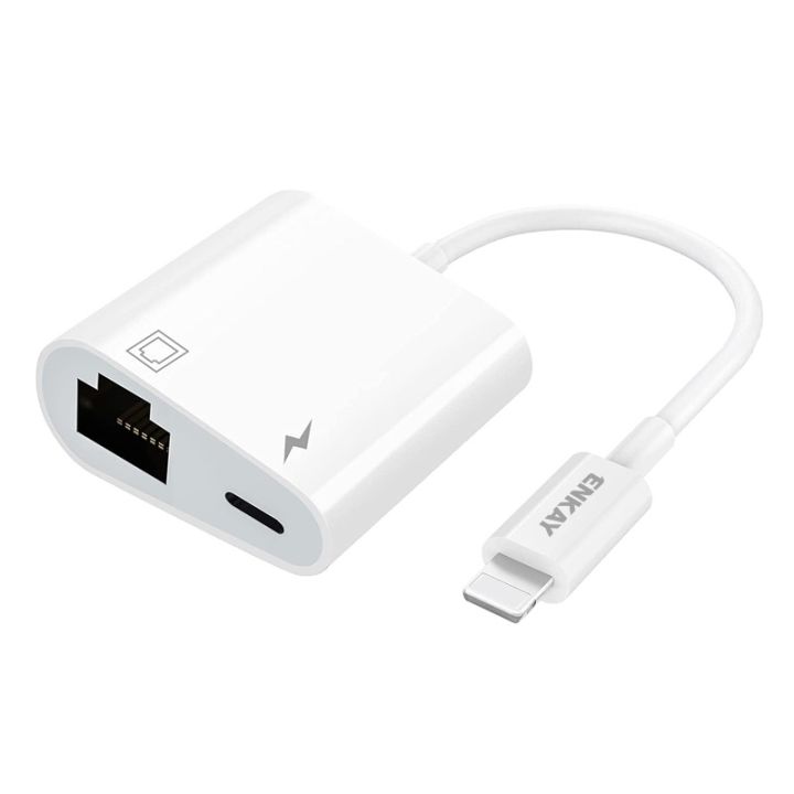 ENKAY Hat-Prince 2 in 1 8 Pin Male to Female 8 Pin + RJ45 Ethernet LAN ...