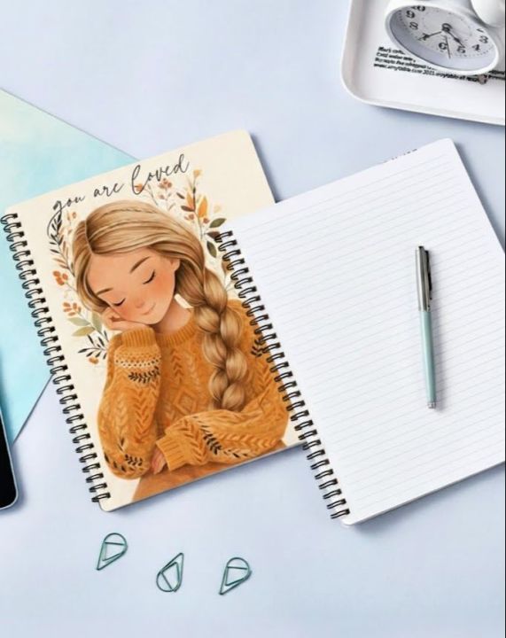 Spiral Notebook A5 | 100 Pages | Gift for Girl Friend | Spiral Notebook ...