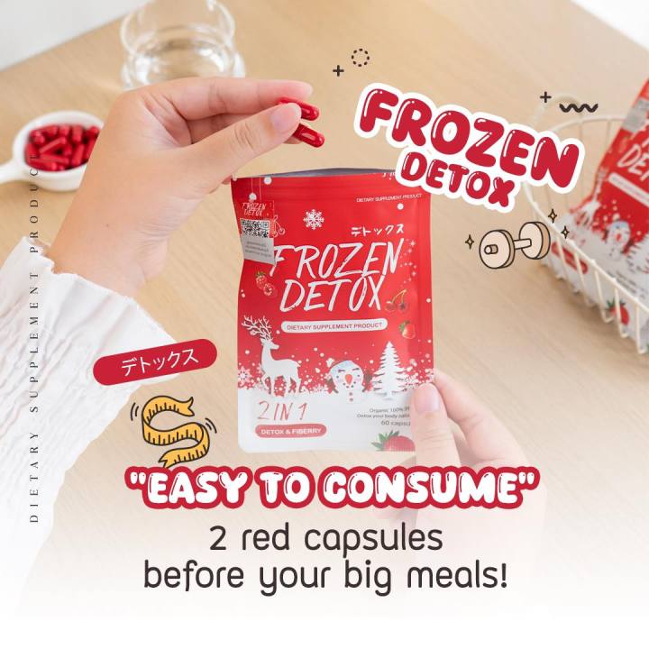 Herbal Organic FROZEN DETOX Slimming Fdsc Gluta Capsules Reduce Weight ...