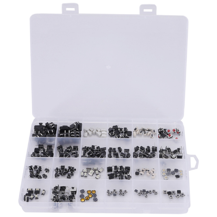 250Pcs Micro-Switch Assorted Push Button Tact Switches Reset 25Types ...