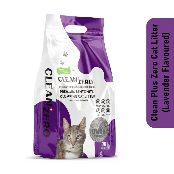 Clean Plus Zero Premium Bentonite Clumping Cat Litter 5L/12L(4kg/10kg ...