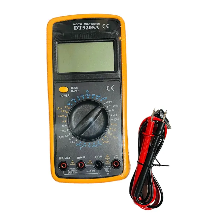 Digital Multimeter DT9205A Digital True RMS Professional Multimeter AC ...