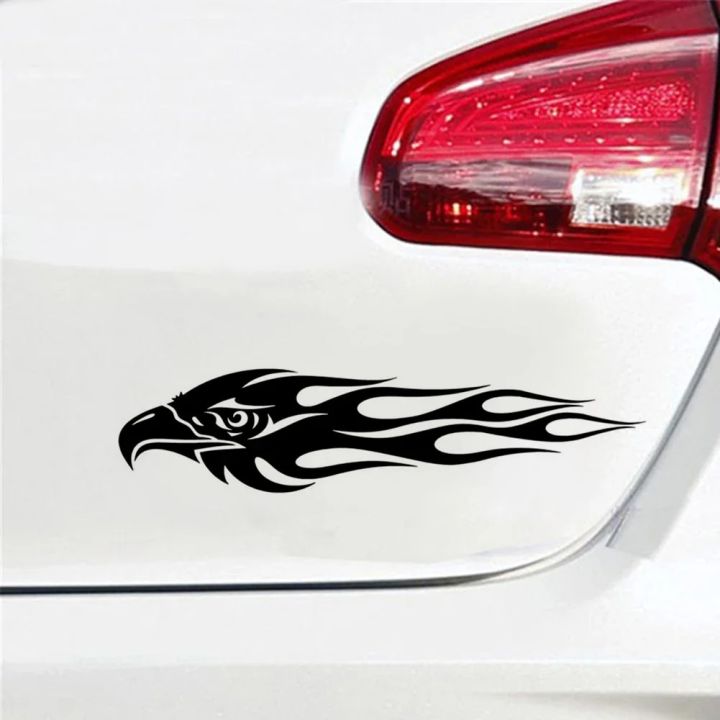 NEW Custom Car Stickers DIY Kit Eagle Flame Pattern Reflective Scooter ...
