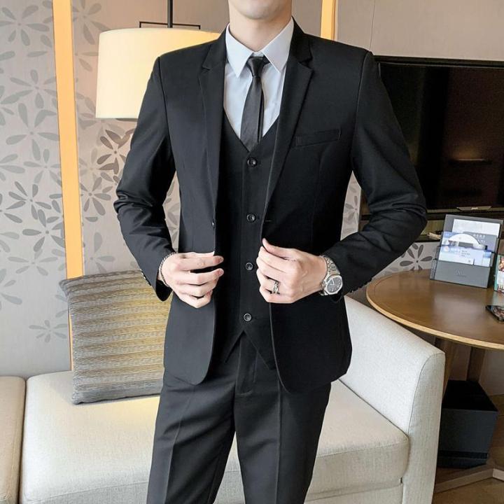 Suit Suit Men's Business Slim Fit Small Business Suit Coat Leisure ...