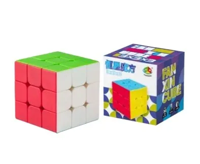 Fanxin 3x3x3 Stickerless Magic Cube Professional 3x3 Speed Puzzle ...