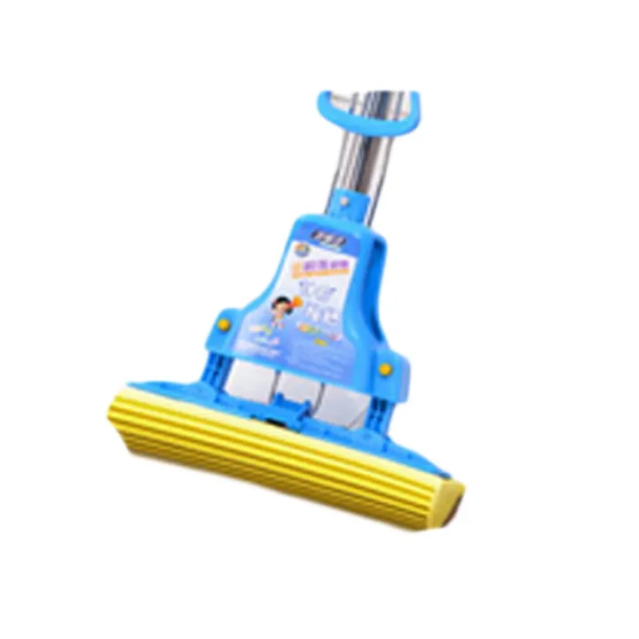Squeeze Mop Folding squeeze water sponge mop stainless steel rubber ...