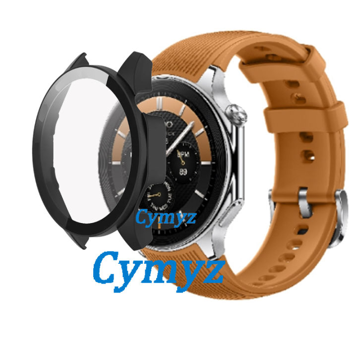 Case + Screen Protector for Oneplus watch 2 / Oppo watch X Tempered ...