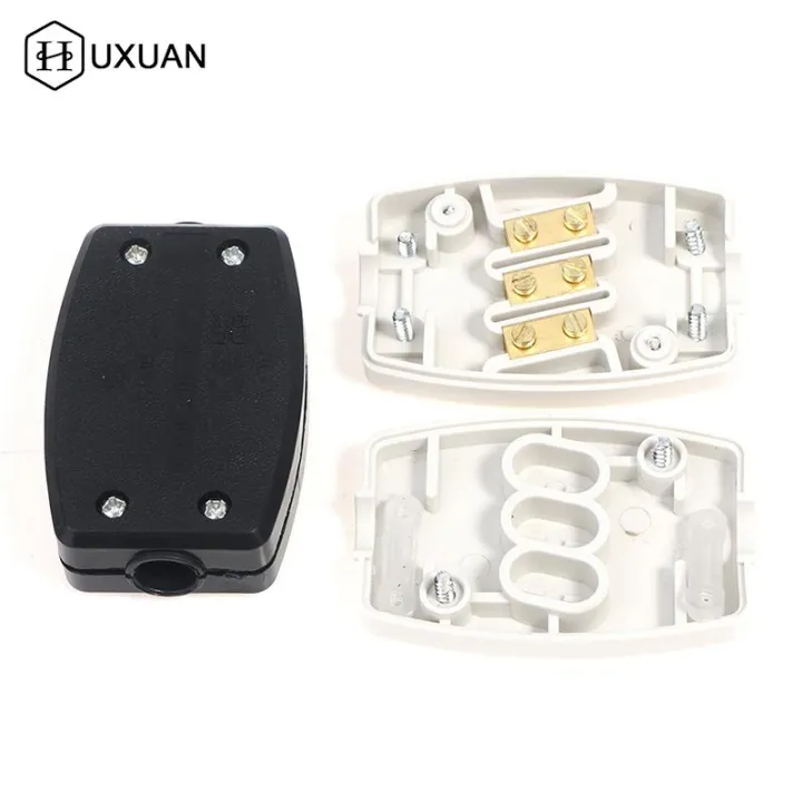 In-Line Connector Box 13a Electric Cable Flex Joiner 3 Terminal Case ...