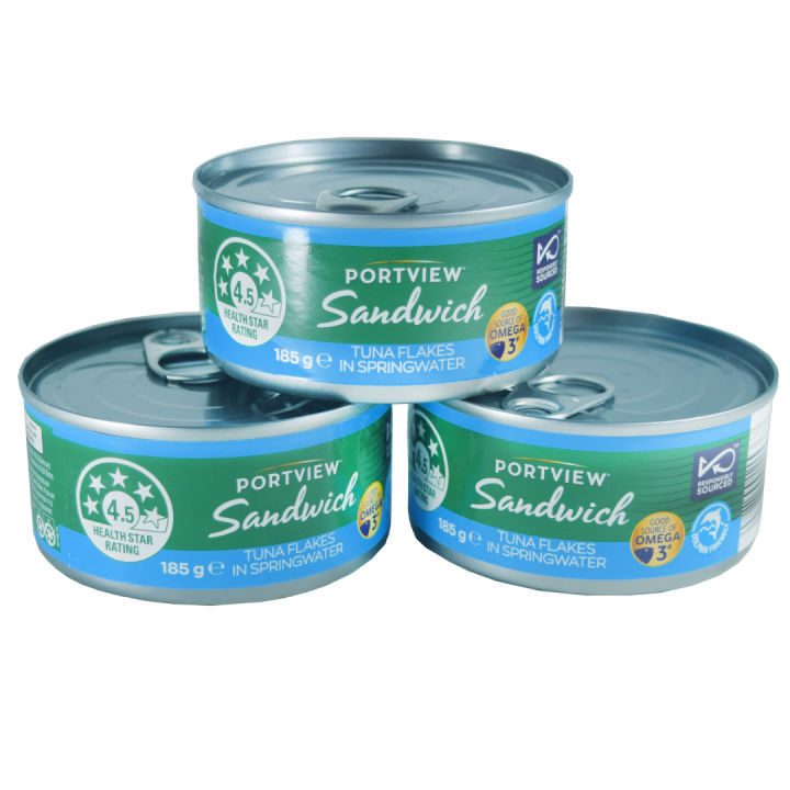 Portview Sandwich Tuna Flakes In Springwater 185g | Daraz.lk
