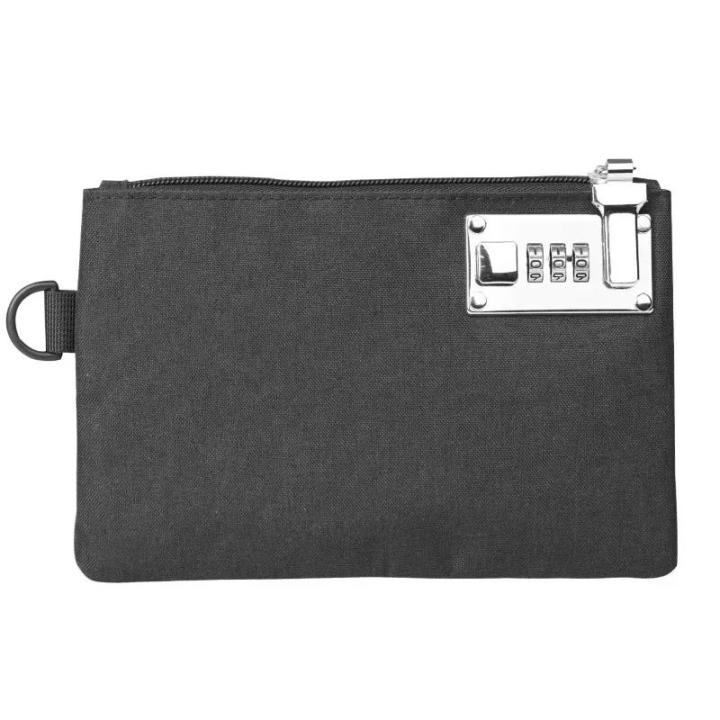 Lockable Money Bag Coin Purse for Cash Passports Credit Cards Storage ...