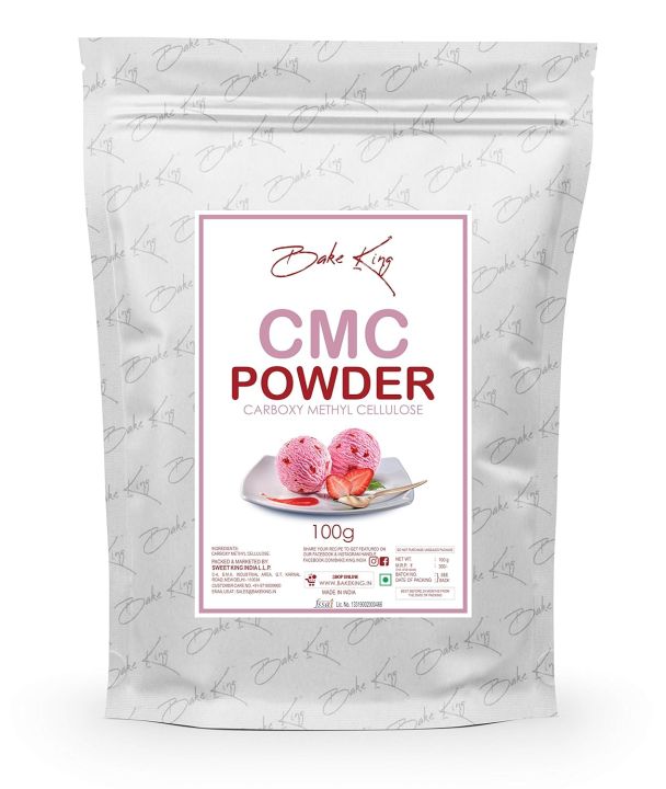 BAKE KING CMC Powder (Carboxymethyl Cellulose) 100G for Ice Creams ...