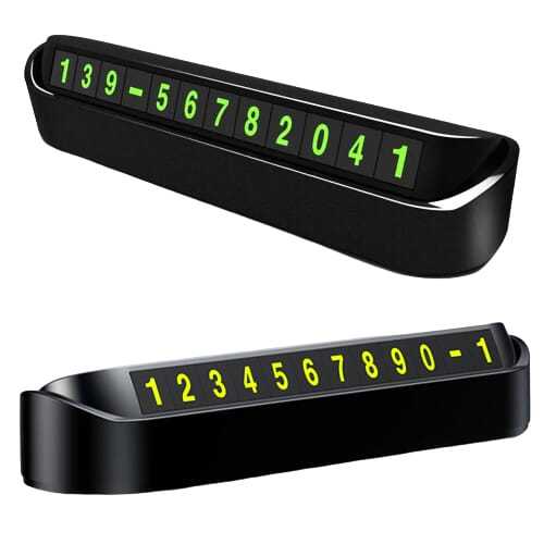Car Phone Number Display - Magnet - Display Number Card For Cars | Daraz.lk