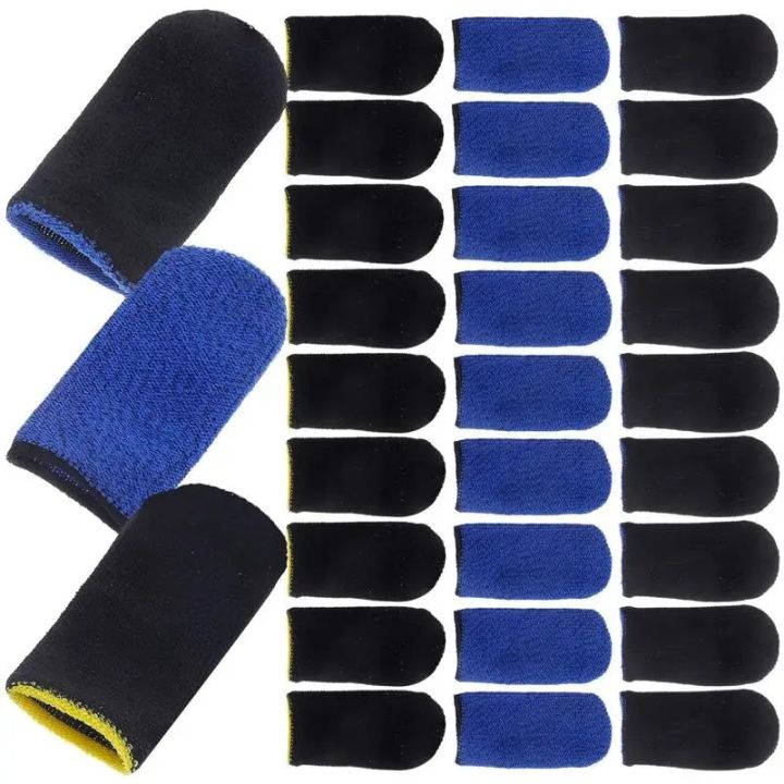 30 Pairs Touch Screen Finger Cover Anti Sweat Finger Sleeve Gaming ...