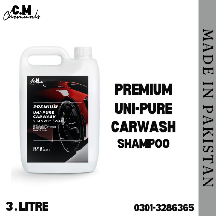 Premium Uni-Pure Car Wash Shampoo 3-Litre Cane New Formulation ...