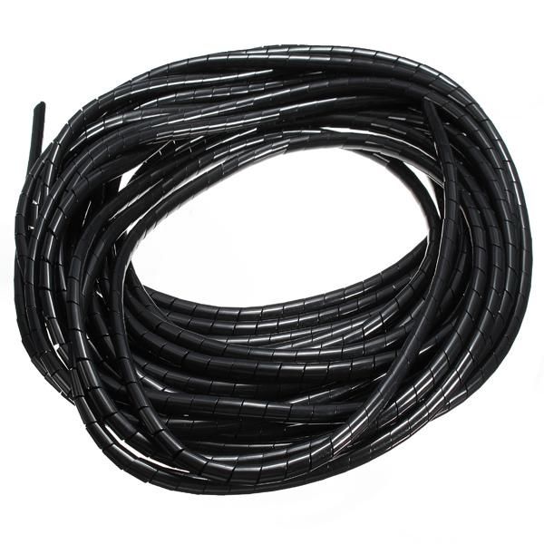 10 meters Spiral Tube Flexible Cord PC Home Cinema Cable Wire Organizer ...