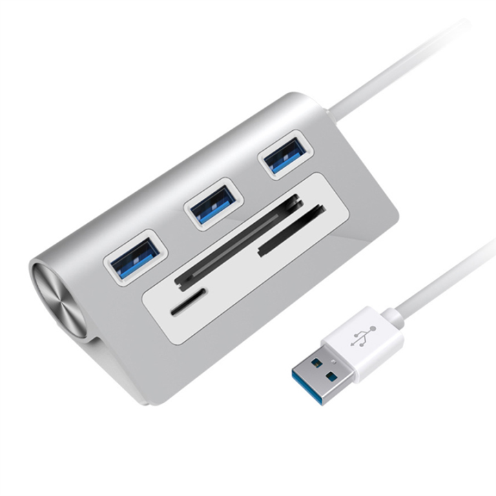 1 PCS 3 Ports USB 3.0 with TF / SD Card Reader Multi USB Splitter USB ...