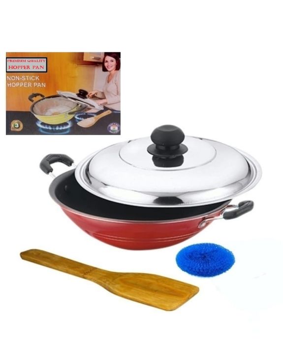 Hopper Pan Nonstick Stainless Steel / Aappa Thachchi Multi Purpose ...