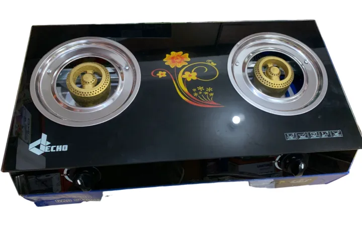 Double Burner Glass Gas Cooker, Gas Stove | Daraz.lk