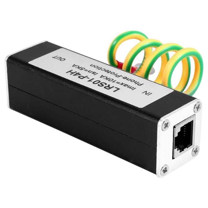 Telephone Fax Surge Protector Arrestor RJ11 Kl01-P4H Black RJ11 ADSL ...