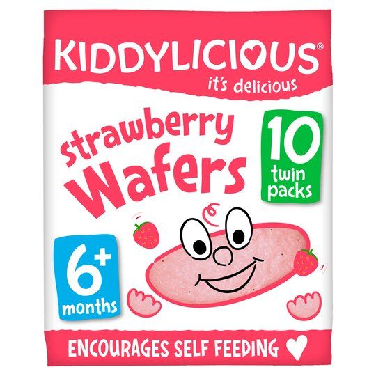 Kiddylicious Strawberry Wafer Baby Snacks 10 X4 G | Daraz.lk