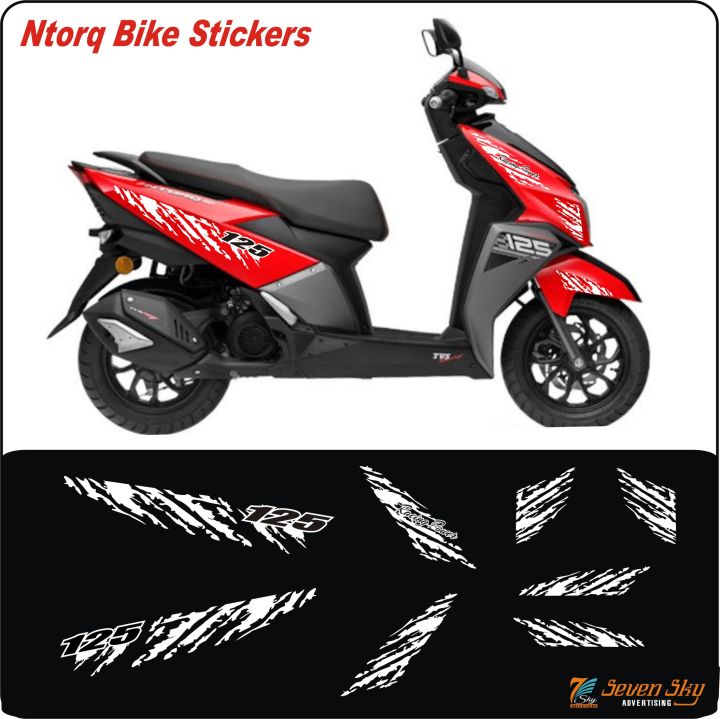 Ntorq Bike Modify Stickers Full Set Double Side High Quality PVC ...