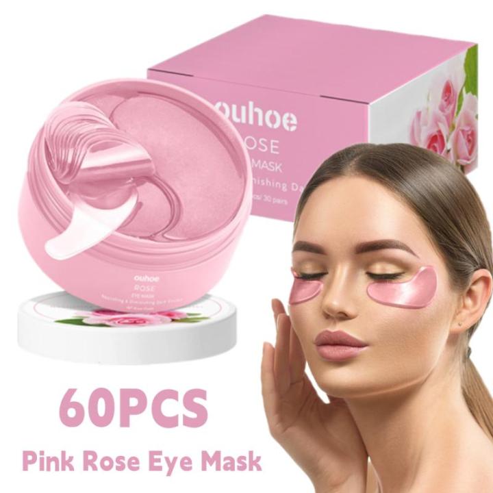 1-30 Pairs Rose Essence Eye Patches Anti-aging Hydrating Effective ...