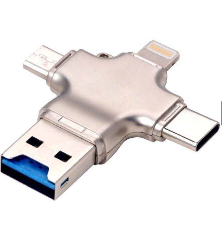 4 in 1 Micro USB/SD Type C OTG TF Card Reader | Daraz.lk