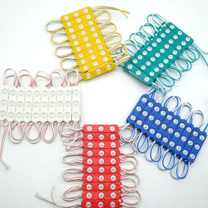 10 Pcs 12V LED Strip Injection LED Light Module 12V with Lens ...