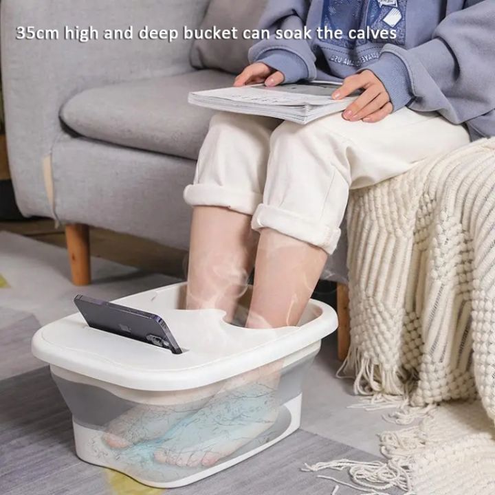 Collapsible Foot Bath Foot Soak Tub with Handle Foldable Foot Bath with ...
