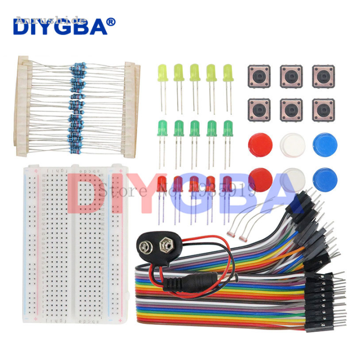 Anrushide Starter kit 13 in 1 kit new Starter Kit mini Breadboard LED Fashion jumper wire button ...