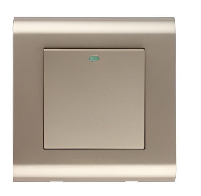 kevilton Modular Gold 1 Gang 1way Switch Life Time Warranty | Daraz.lk