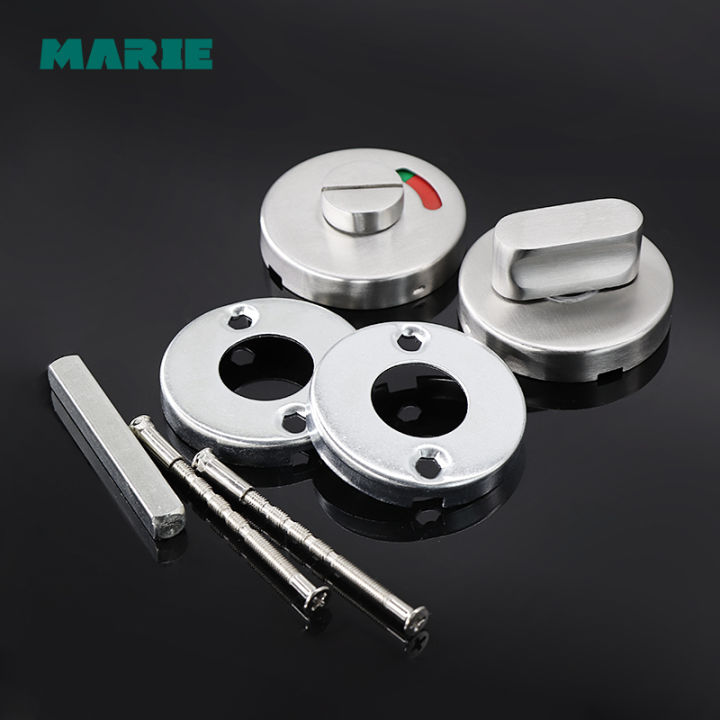 【TopazTrove】Metal Door Lock WC toilet door handle Lock Bathroom Cabinet ...