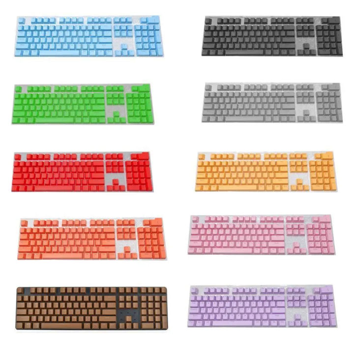 104 Pcs DIY Mechanical Keyboard Keycaps Set OEM Backlit Single Color ...